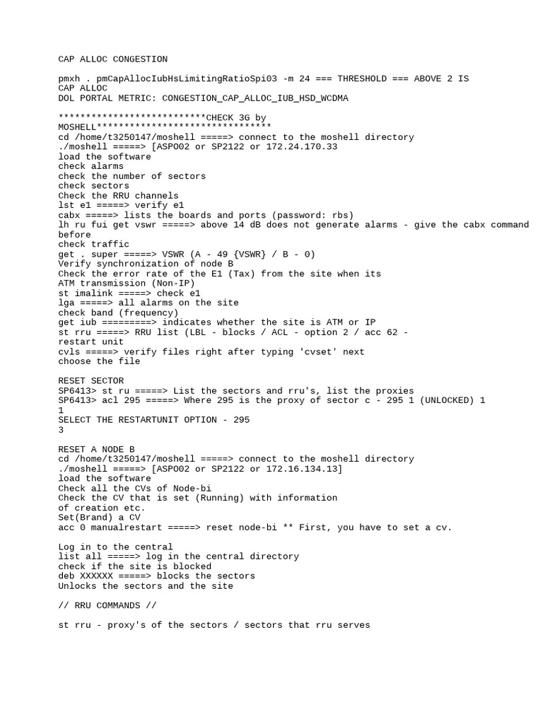 3G Network Congestion Management Guide | PDF | Synchronization ...