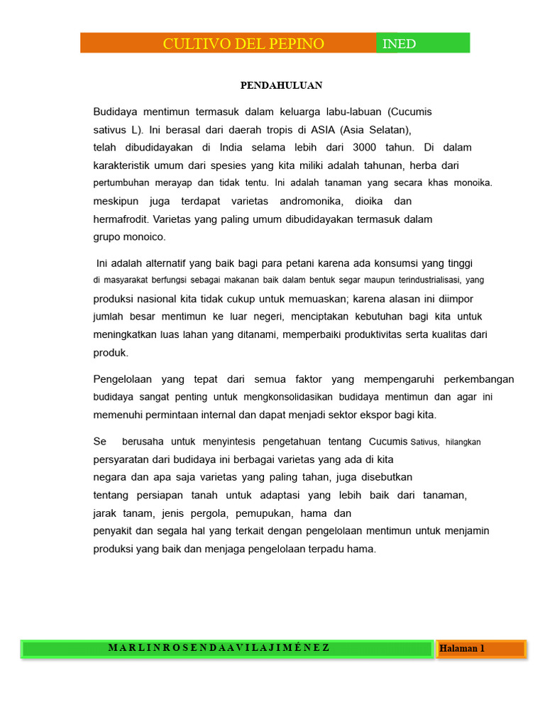 Budidaya Timun | PDF