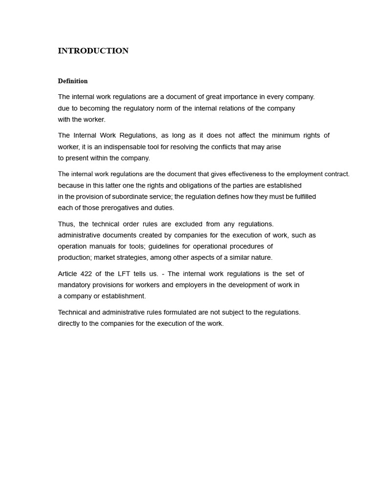 Introduction Rit | PDF | Employment | Labour Law