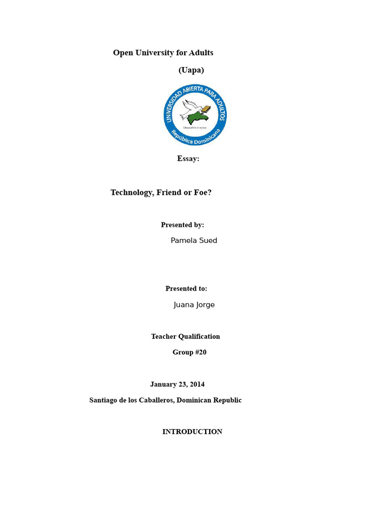 Technology, Friend or Foe | PDF | Educational Technology | Information ...