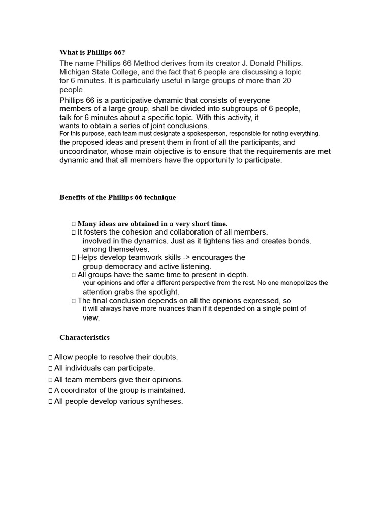 What Is Phillips 66? | PDF | Methodology | Communication