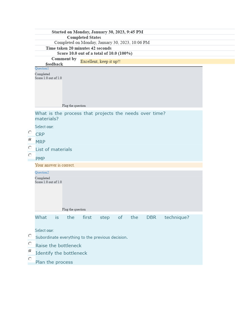 Operations Optimization Exam 2 | PDF | Inventory | Business