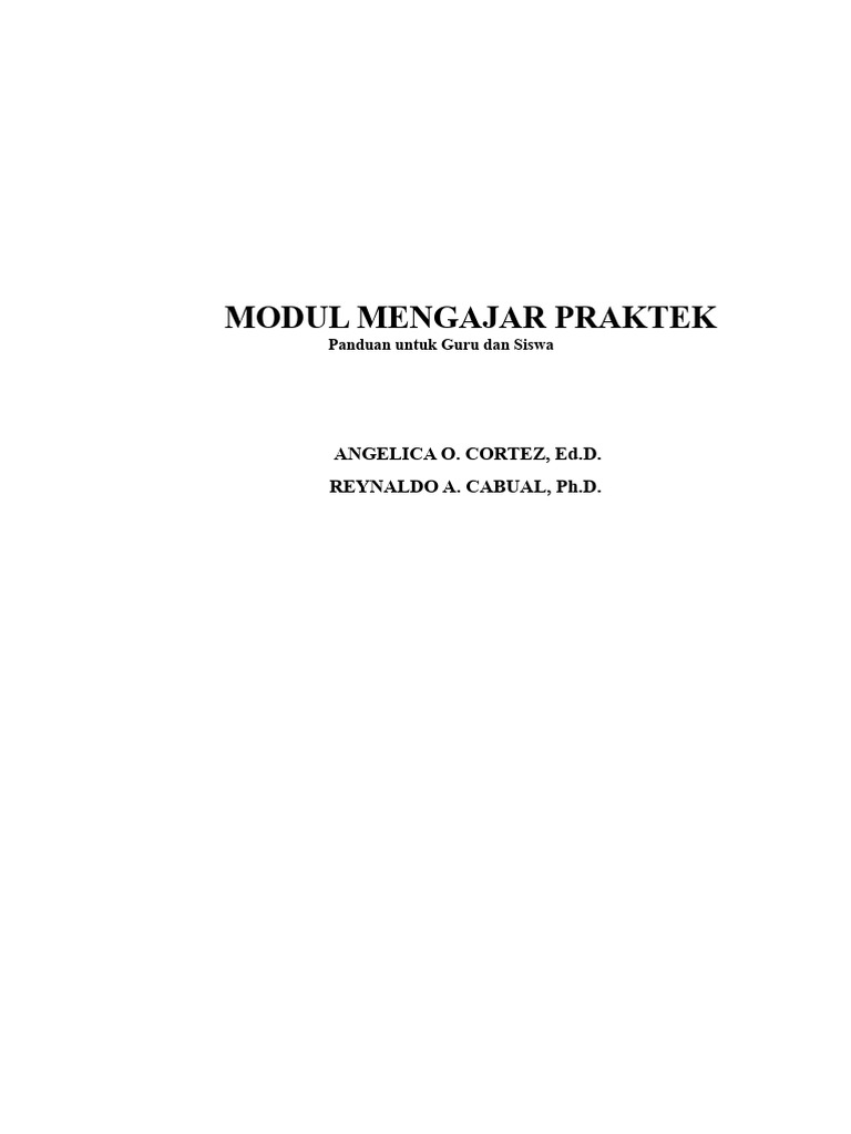 Modul Pengajaran Praktik | PDF