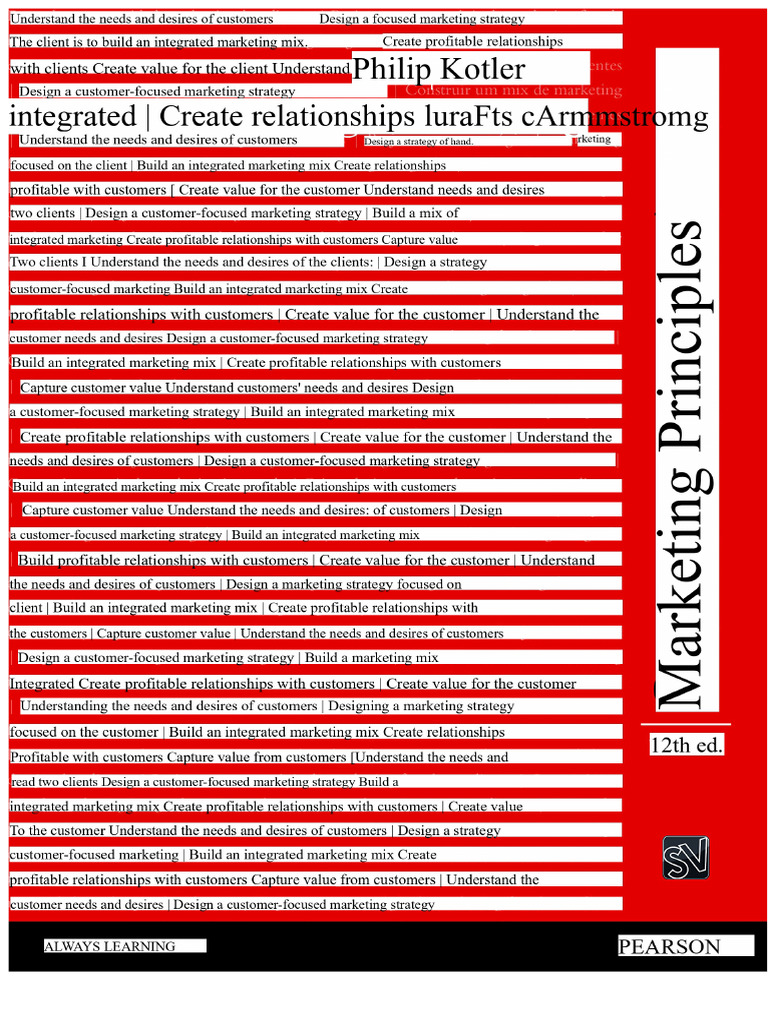 Summary Principles of Marketing Philip Kotler Gary Armstrong | PDF