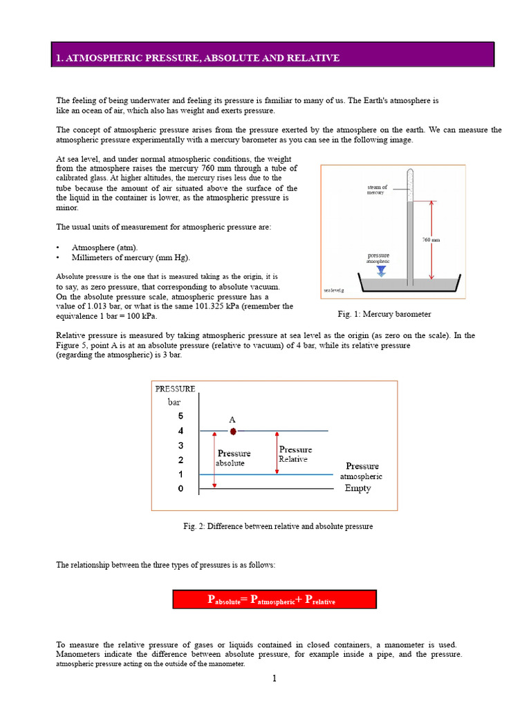 Understanding Atmospheric Pressure Types | PDF | Pressure | Pressure ...