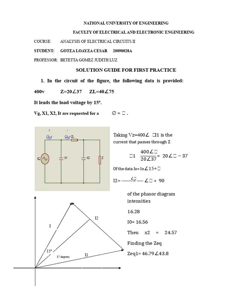 Electrical Circuit Analysis Solutions | PDF | Electrical Impedance ...