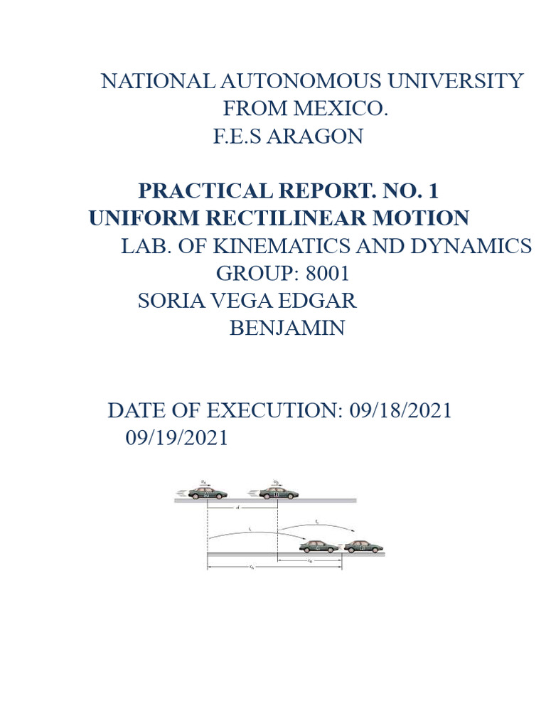 Practice 1 Kinematics and Dynamics | PDF | Acceleration | Kinematics