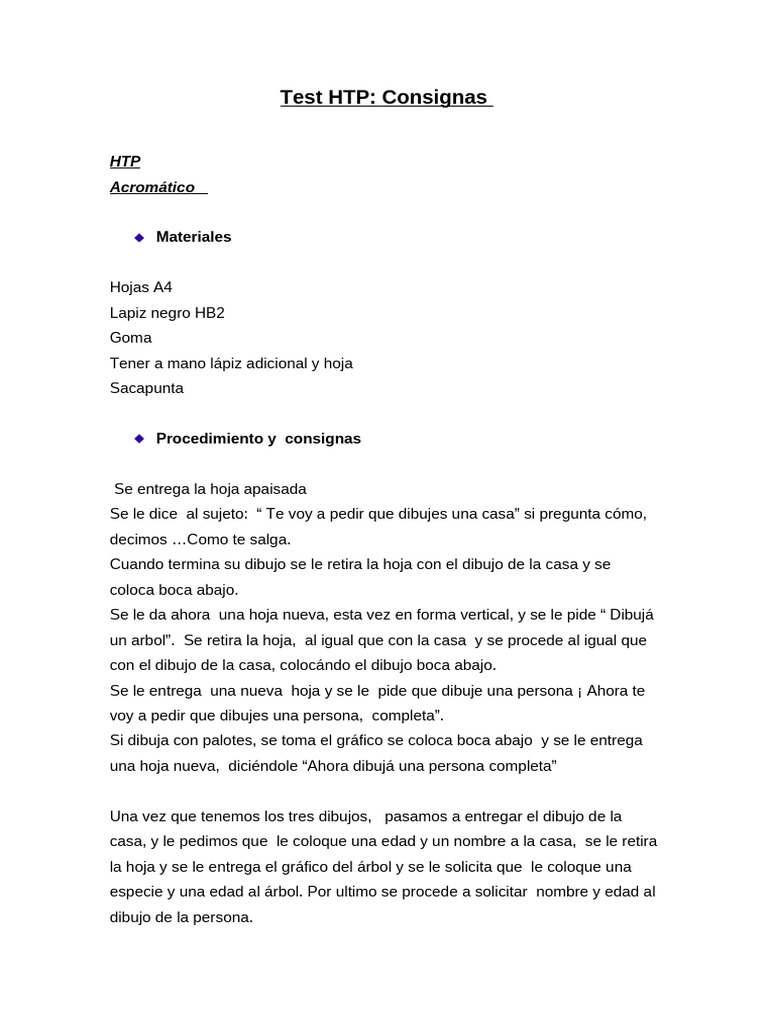 Test HTP Test | PDF | Tecnicas artisticas | Color