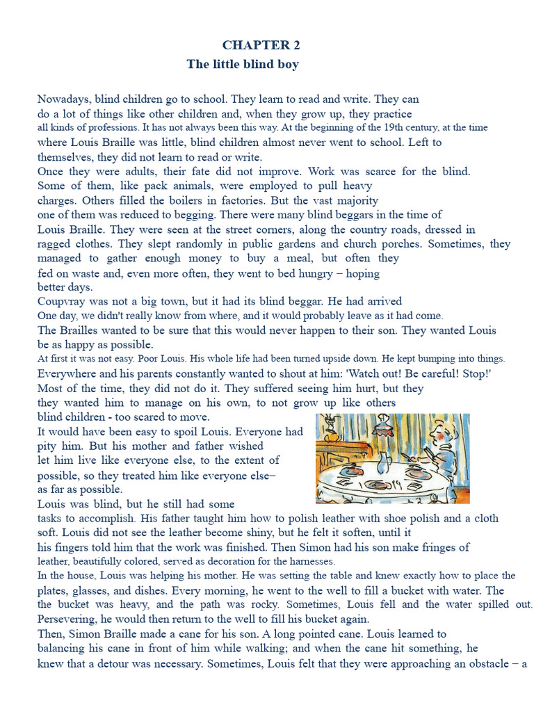 Louis Braille Chapter 2 | PDF