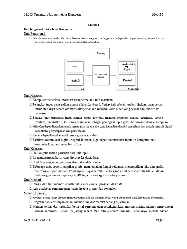 Unit Fungsional Komputer dan Arsitektur | PDF