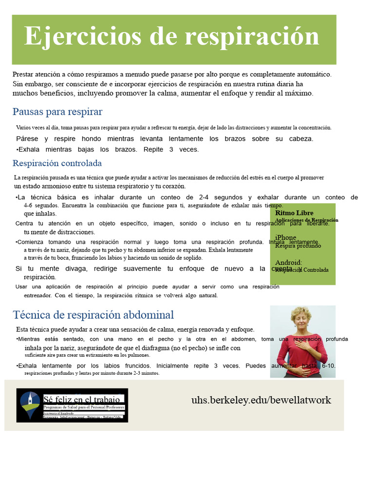 Ejercicios de Respiración 0 | PDF