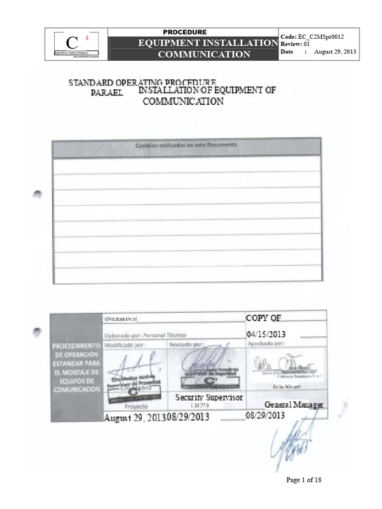 Procedure For Assembling Communication Equipment | PDF | Power Supply ...