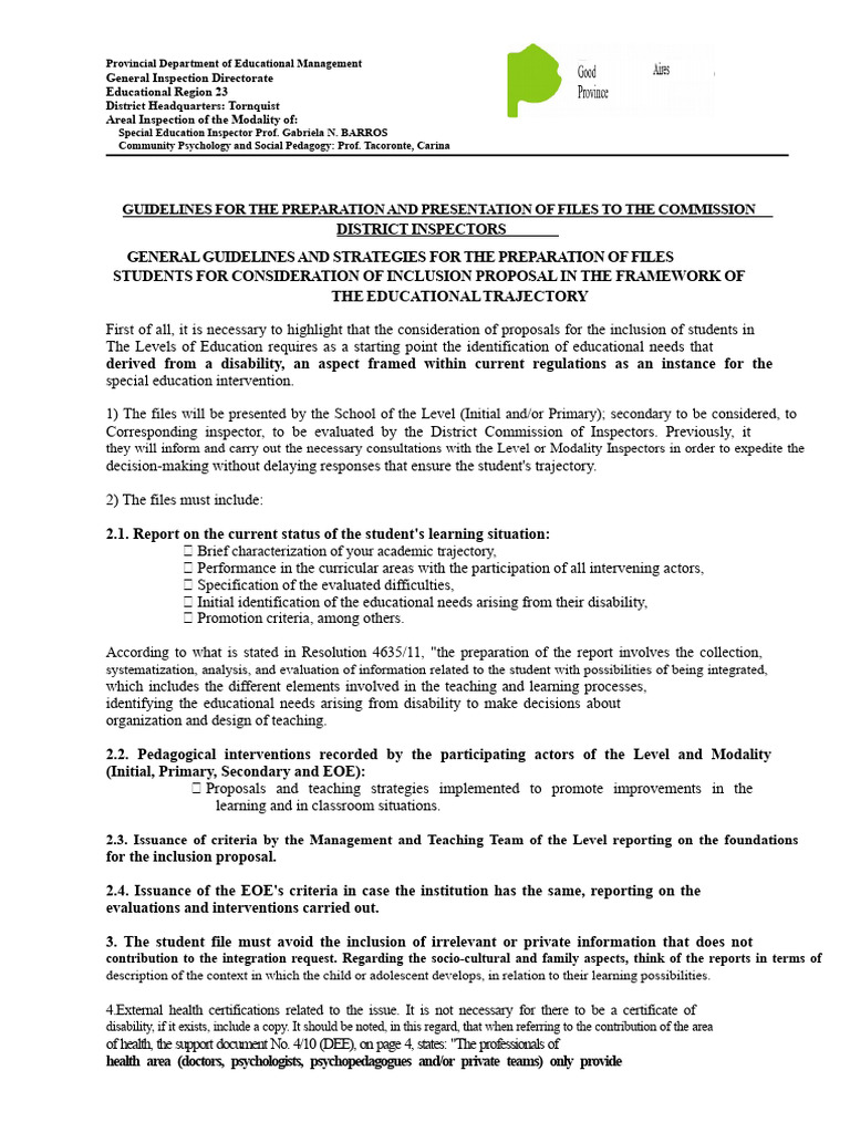 Guidelines For The Preparation of Files | PDF | Special Education ...