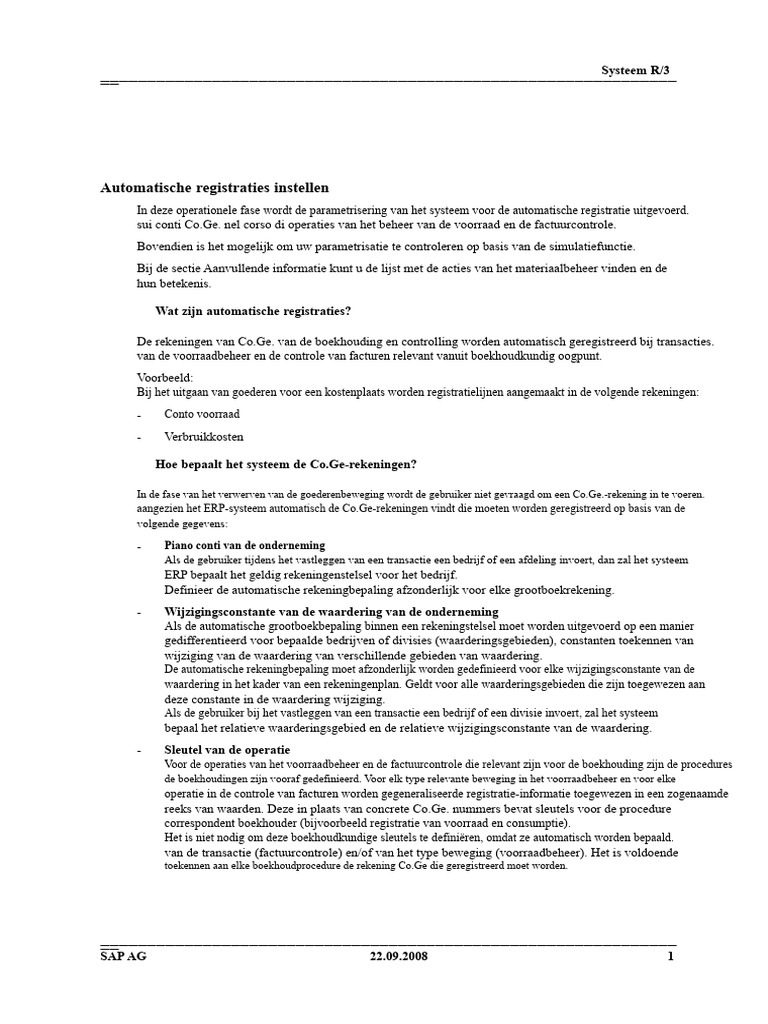 T030 Sap | PDF