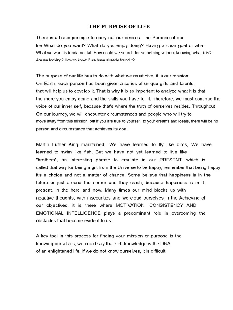 Discovering Your Life Purpose | PDF | Meaning Of Life | Mysticism