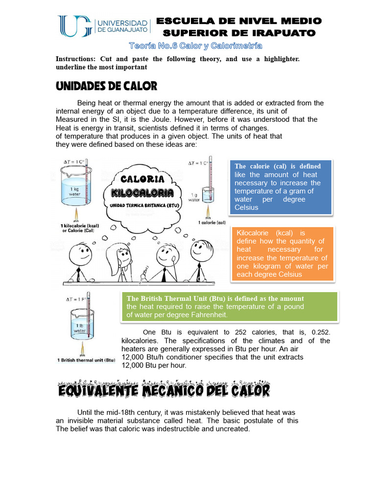 Theory of Heat and Calorimetry | PDF | Heat | Calorie