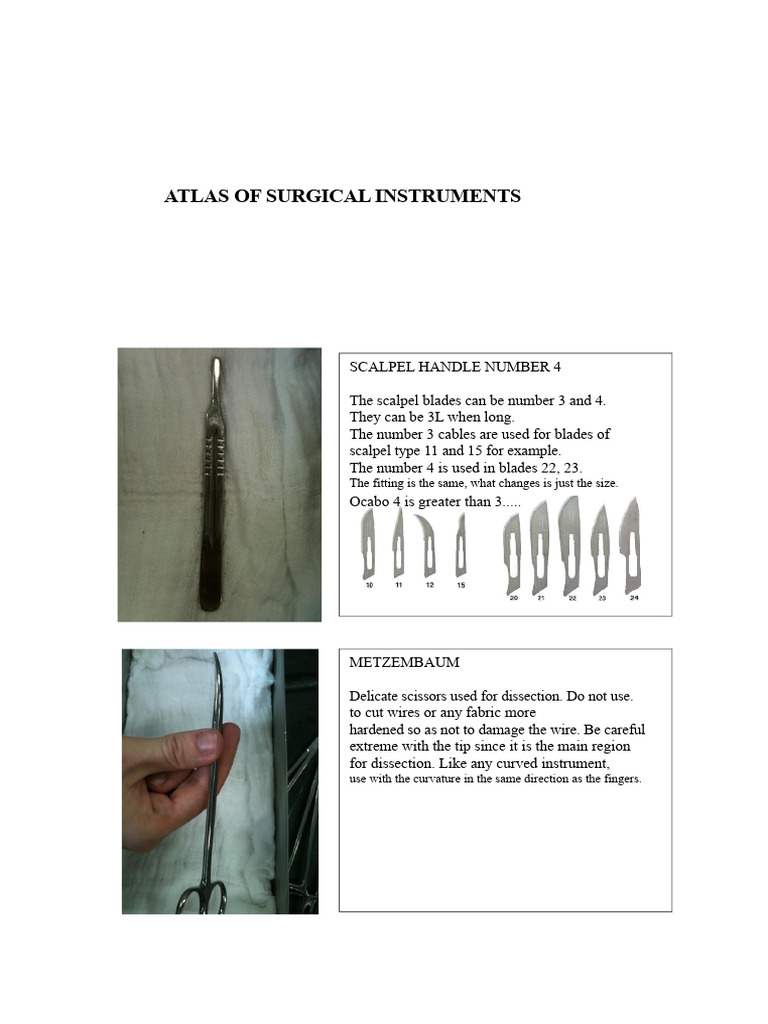 Surgical Instruments Overview Guide | PDF | Hemostasis