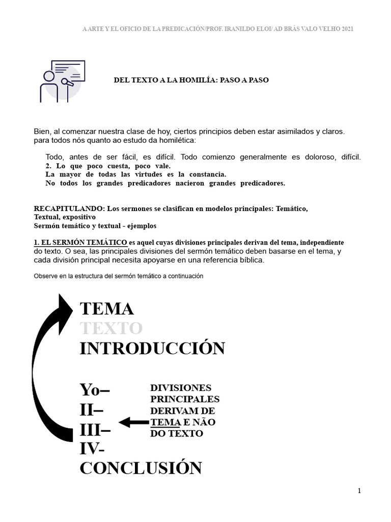 Del Texto Al Sermón | PDF | Sermón | Jesús