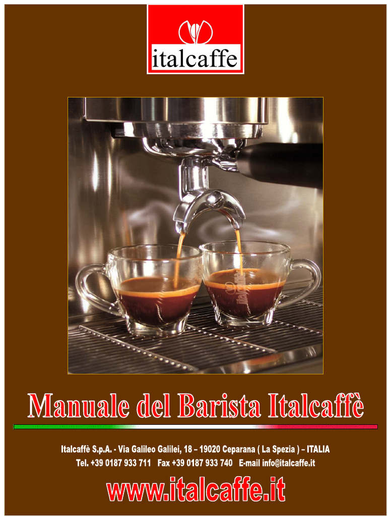 Manual Del Barista Italcaffe | PDF | café | Bebida