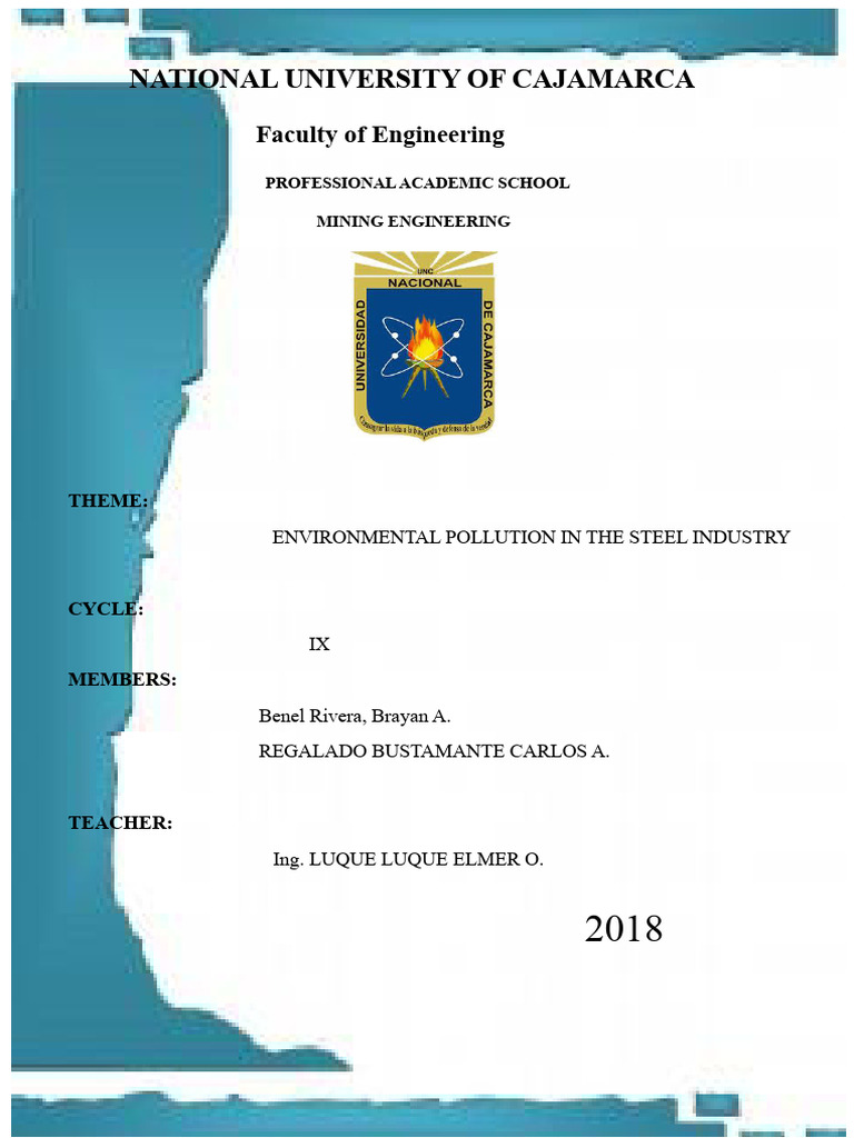 Environmental Pollution in The Steel Industry | PDF | Steel | Iron