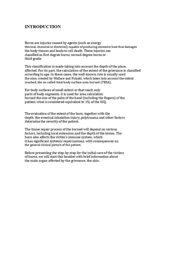 First Aid Burns | PDF | Skin | Burn