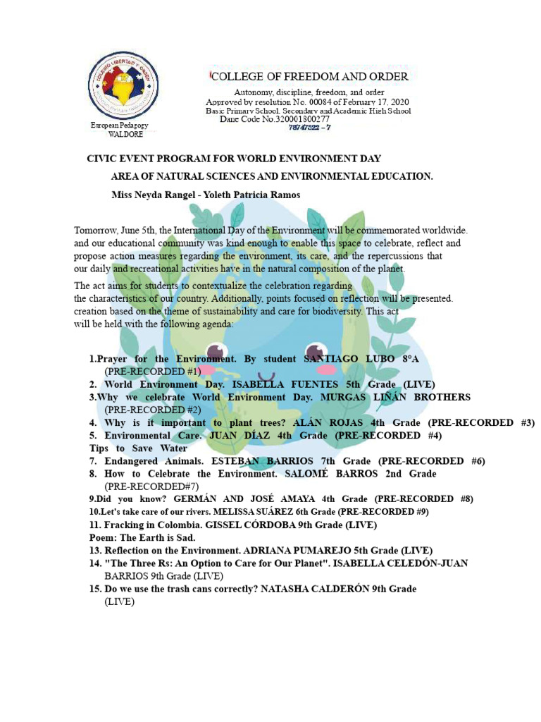 Civic Event Programming Environment Day | PDF