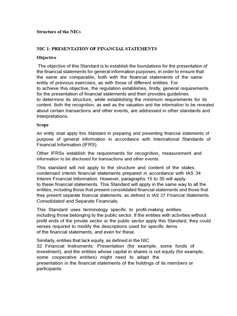 Structure of The IAS | PDF | International Financial Reporting Standards | Fixed Asset