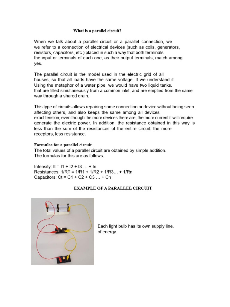 What Is A Parallel and Series Circuit | PDF | Series And Parallel ...
