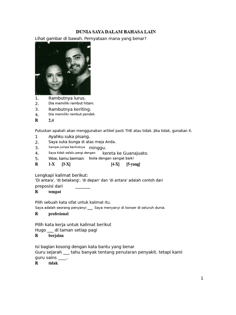 Duniaku Dalam Bahasa Lain | PDF