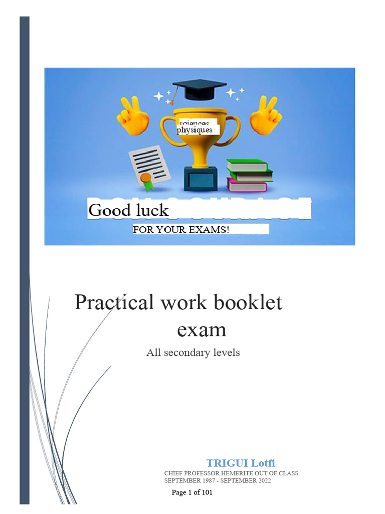 Practical Exam Booklet For All Levels | PDF | Density | Electric Current