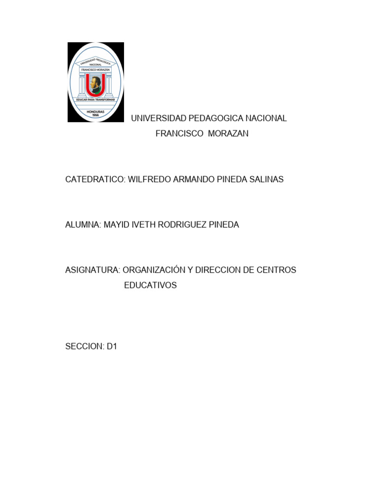 Universidades en Honduras: UPNFM y UNAH | PDF