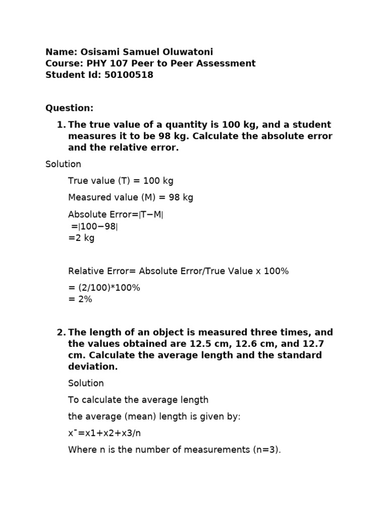 Phy 107 Peer To Peer | PDF