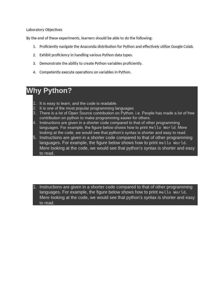Why Python | PDF