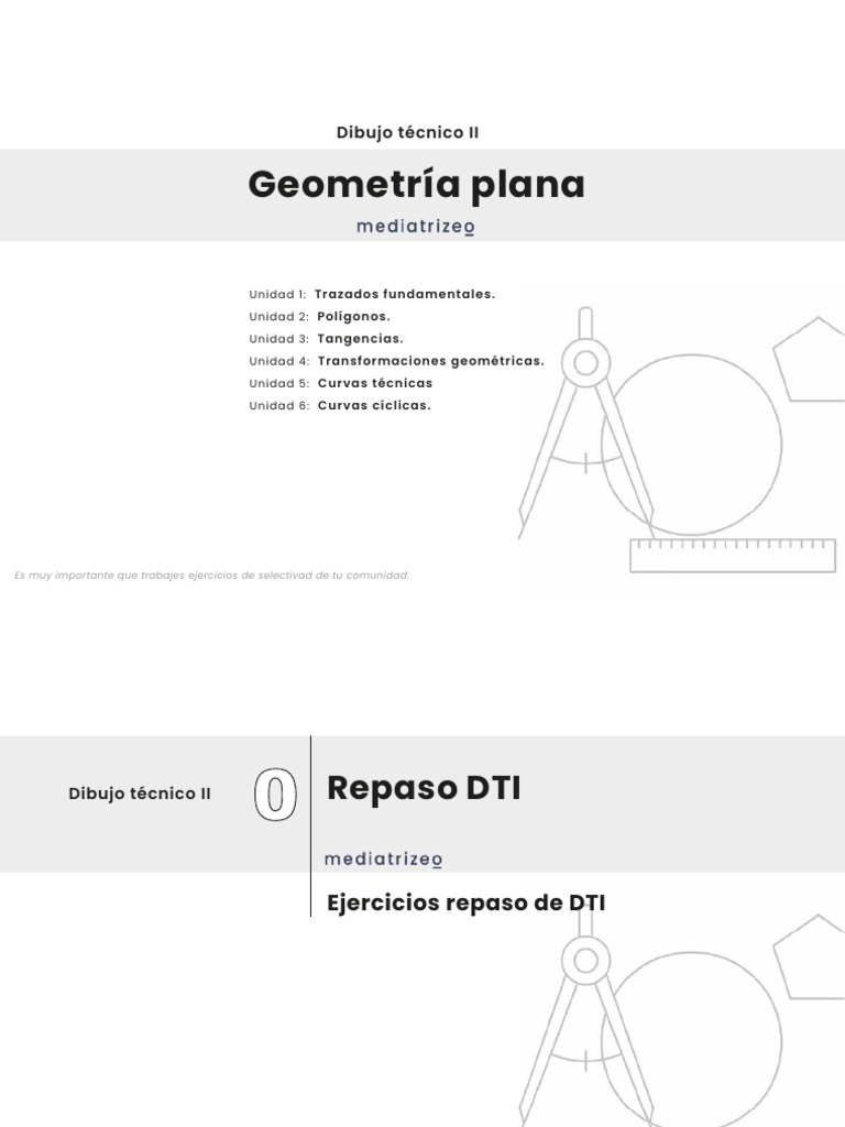 Dtii - 1. Geometria Plana | PDF | Triángulo | Euclides