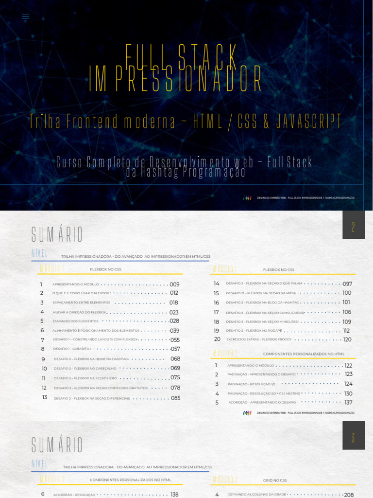 FullStack-Trilha Frontend Moderna-HTML CSS JS | PDF | Rede mundial de ...