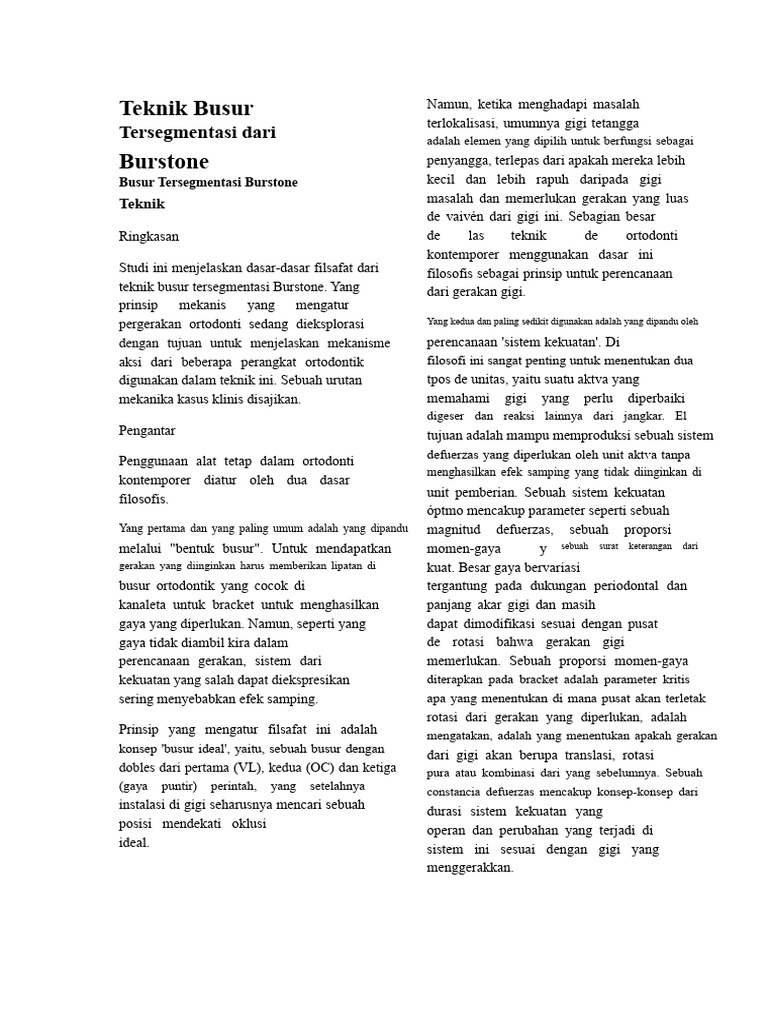 2000 SAKIMA Busur Segmen Burstone | PDF