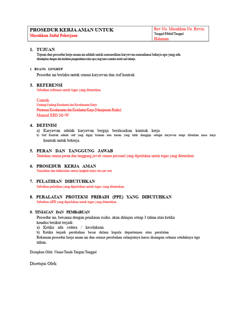 Template SWP | PDF