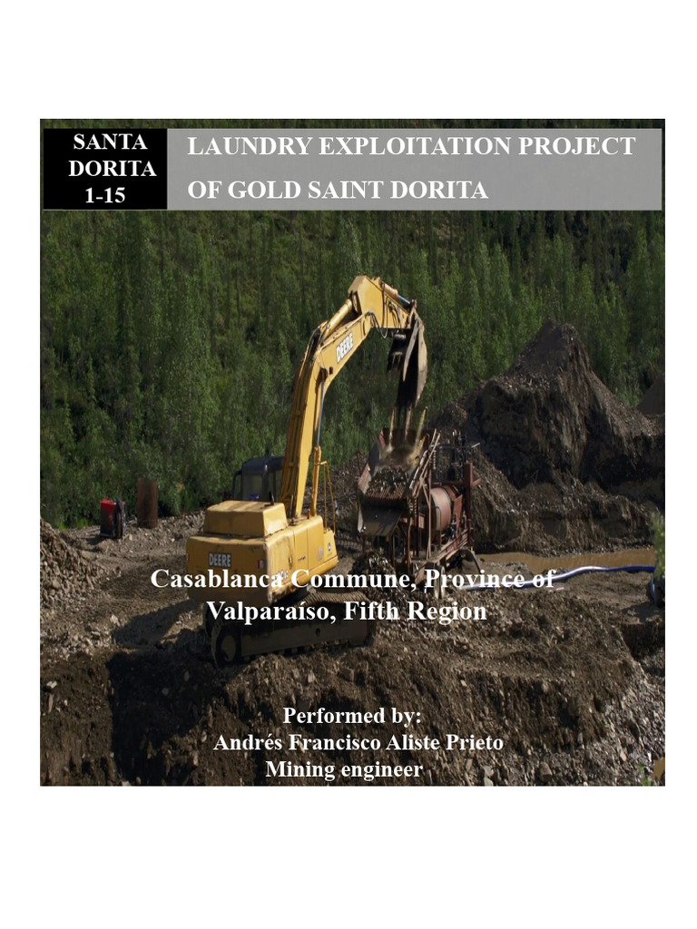 Santa Dorita Gold Washing Exploitation Project | PDF | Mining ...