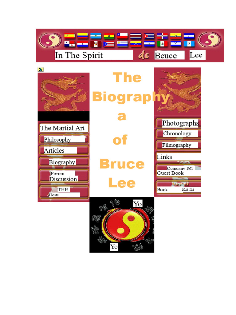 The Biography of Bruce Lee | PDF | Bruce Lee | Jeet Kune Do