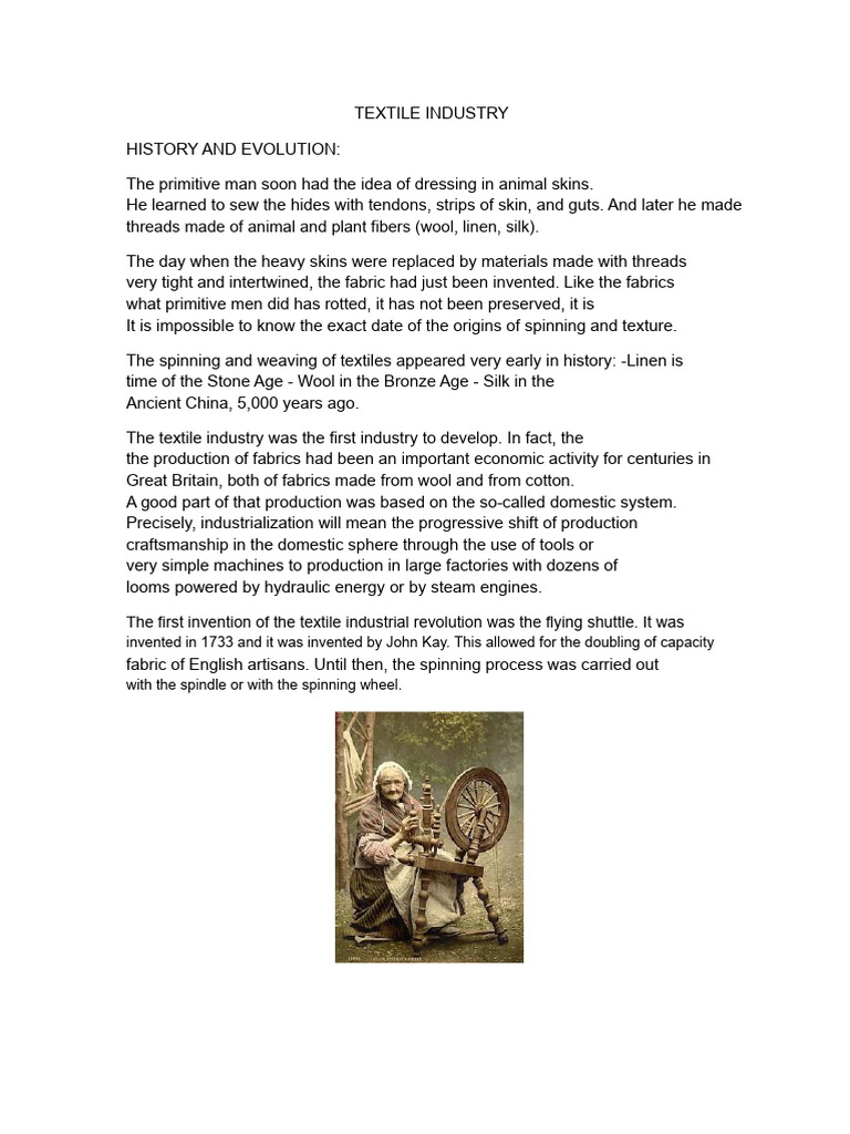 History of Fabrics Work | PDF | Textiles | Yarn