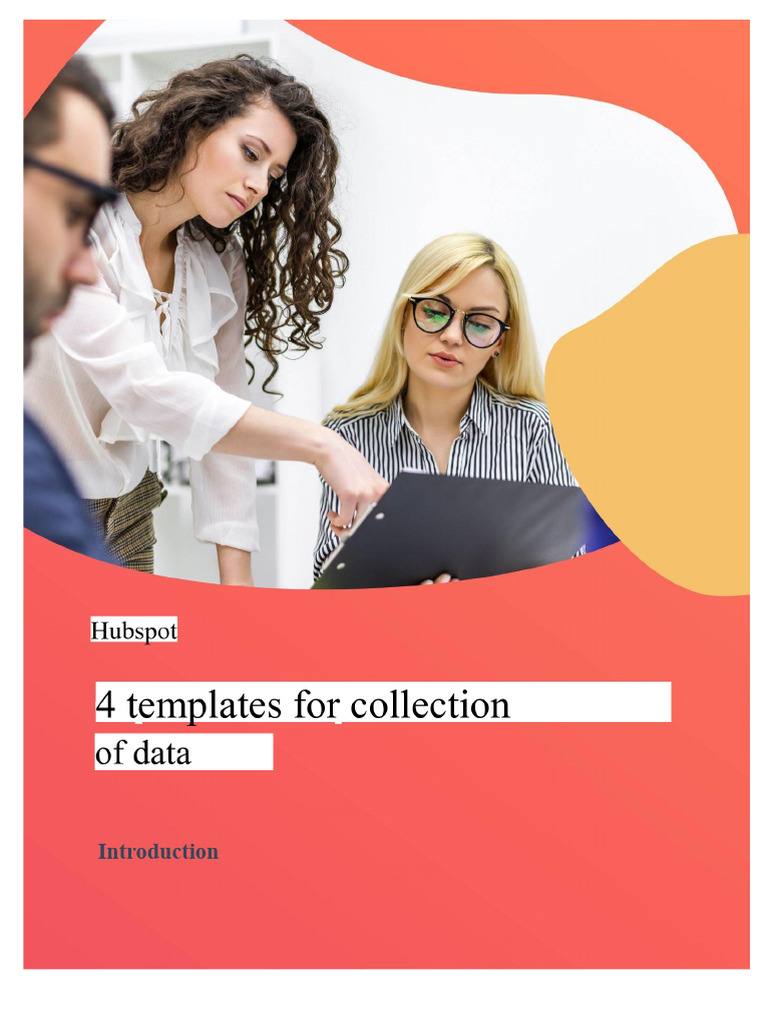 4 Templates For Data Collection | PDF | Focus Group | Survey Methodology