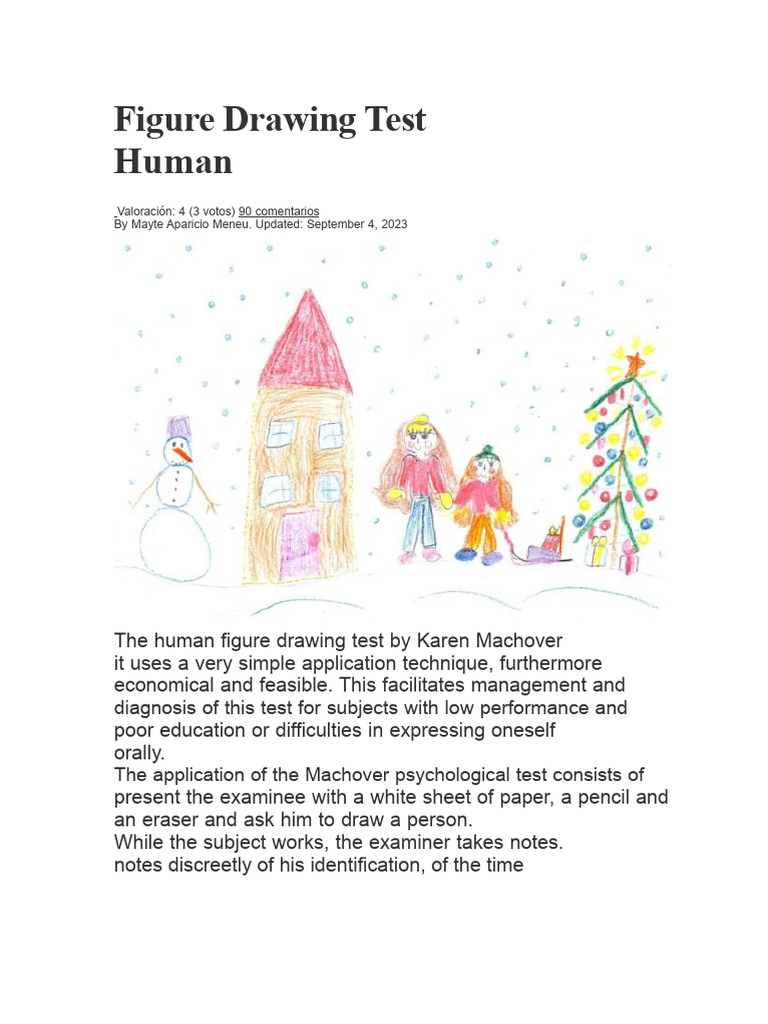 Interpretation of The Human Figure Drawing Test | PDF | Extraversion ...