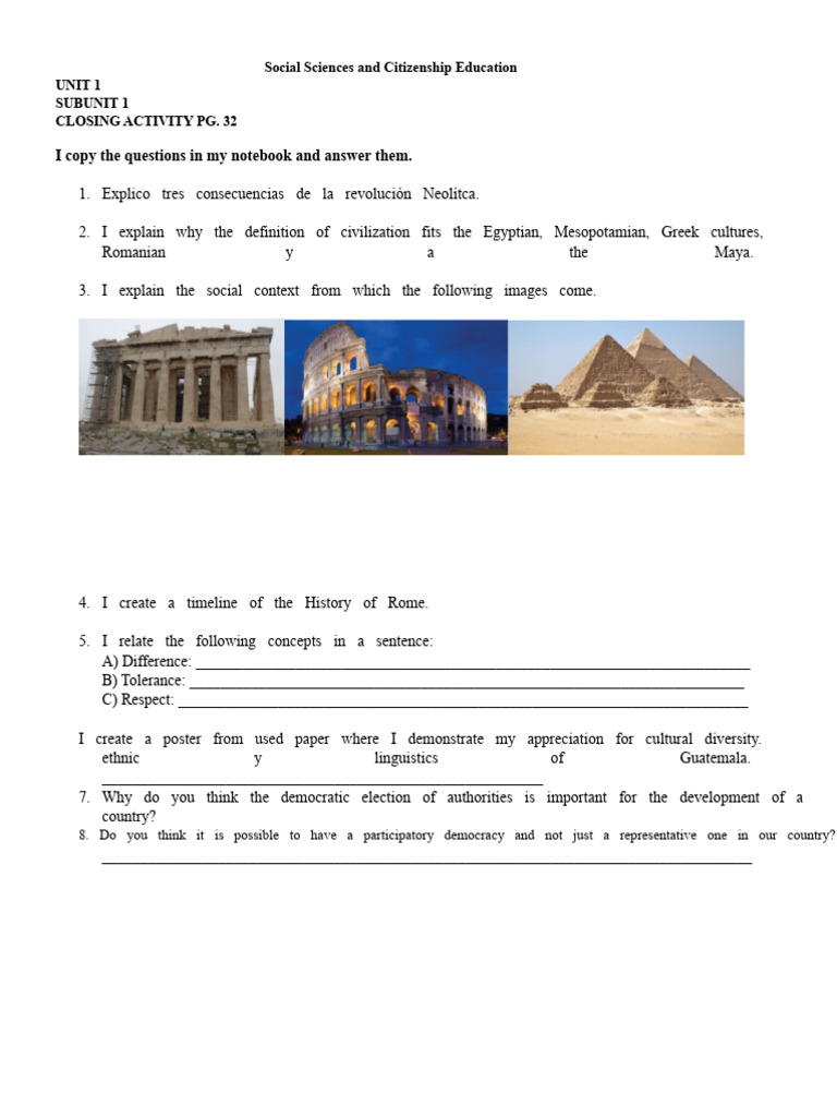 Social Sciences and Citizenship Education Questionnaire | PDF | Cold War