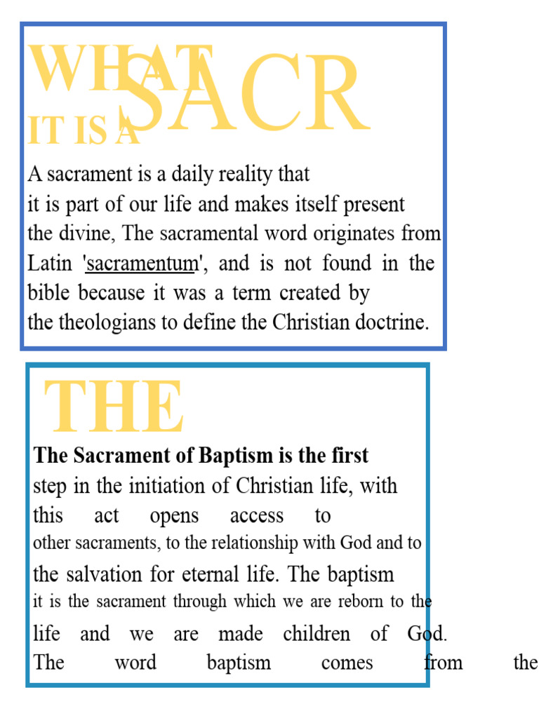 Overview of Christian Sacraments | PDF | Sacraments | Confirmation