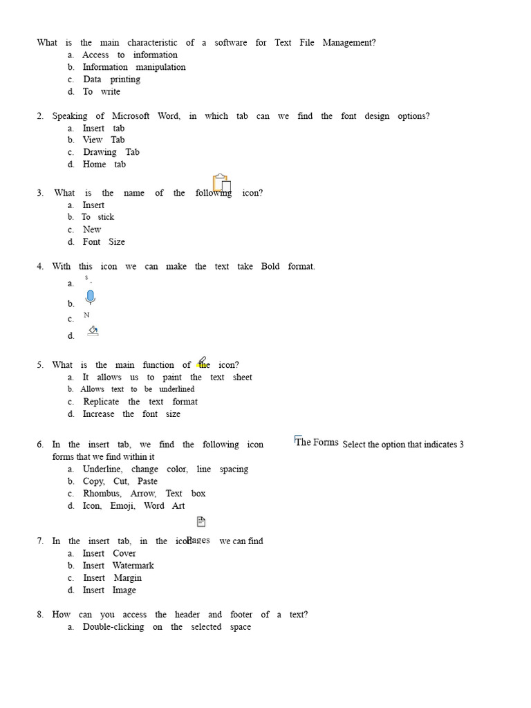 1st Partial Exam On Text File Management | PDF