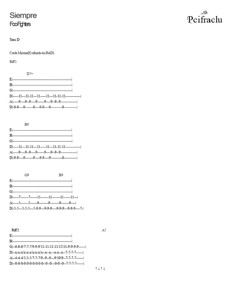 Everlong - Cifra Club | PDF | Música grabada | Grabación de sonido