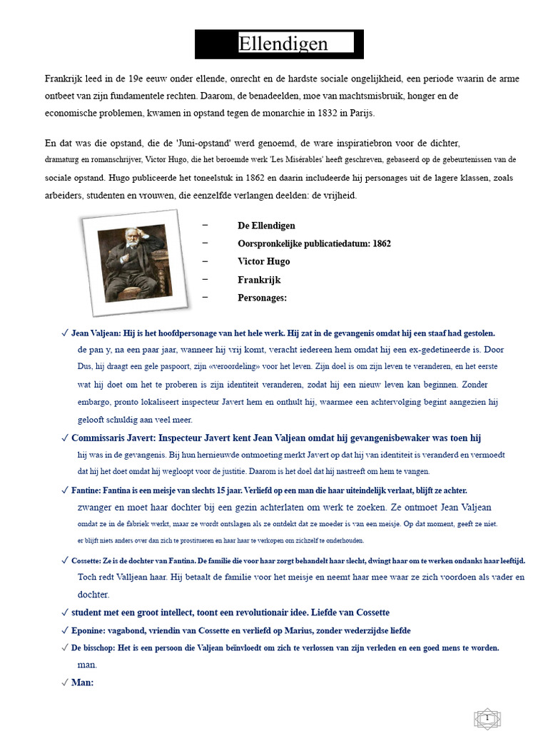 Script Les Misérables | PDF