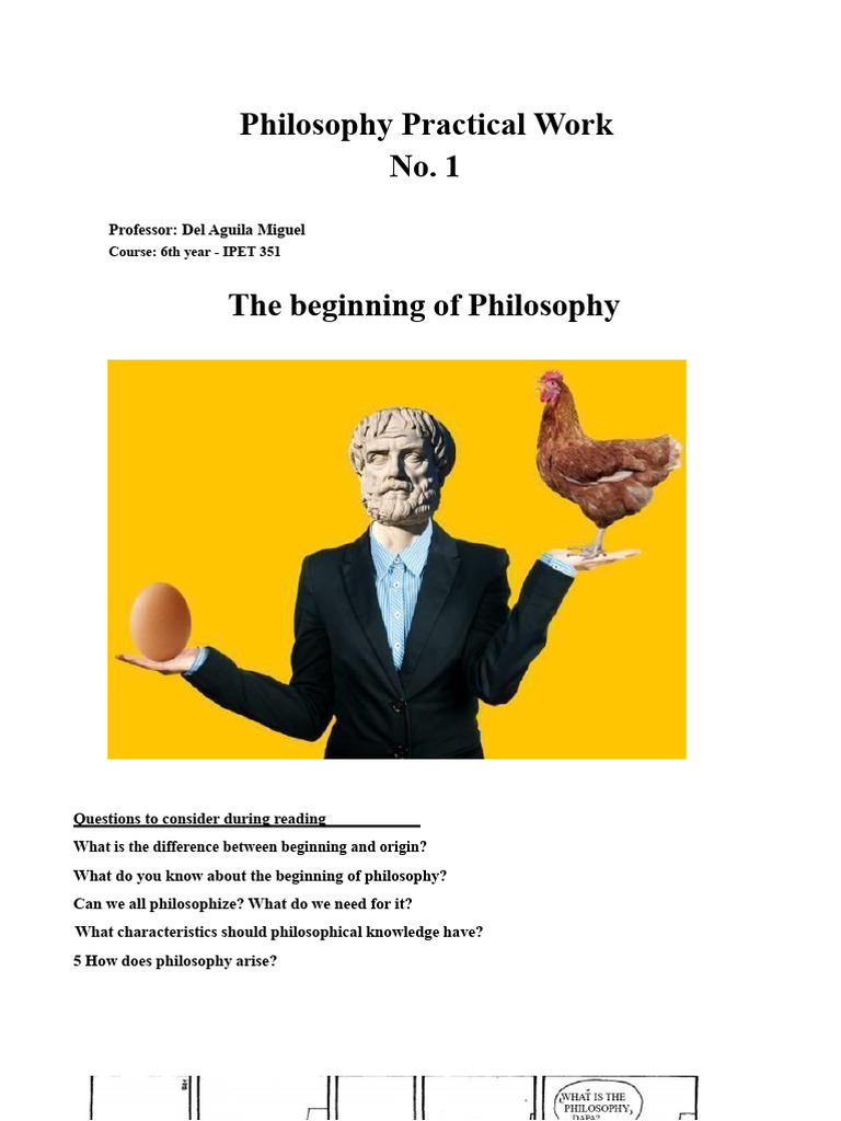 Philosophy - Practical Work 1 | PDF | Socrates | Skepticism