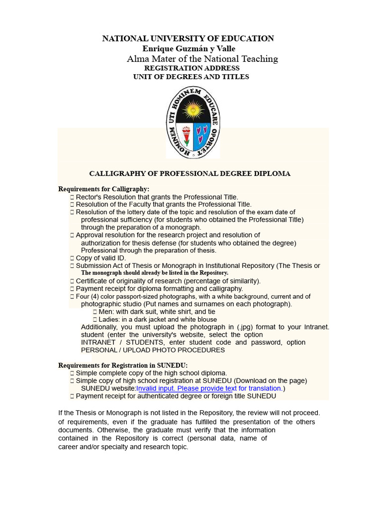 Requirements For Professional Title Calligraphy | PDF | Thesis