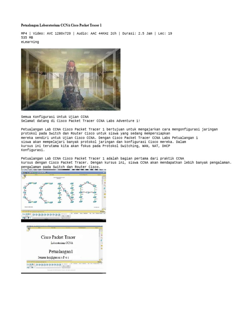 Petualangan Laboratorium CCNA Cisco Packet Tracer 1 | PDF